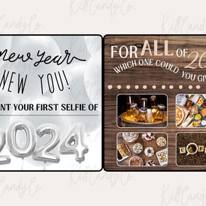 New Years Edition Social Media Posts, Bundle of 10, Interactive ...