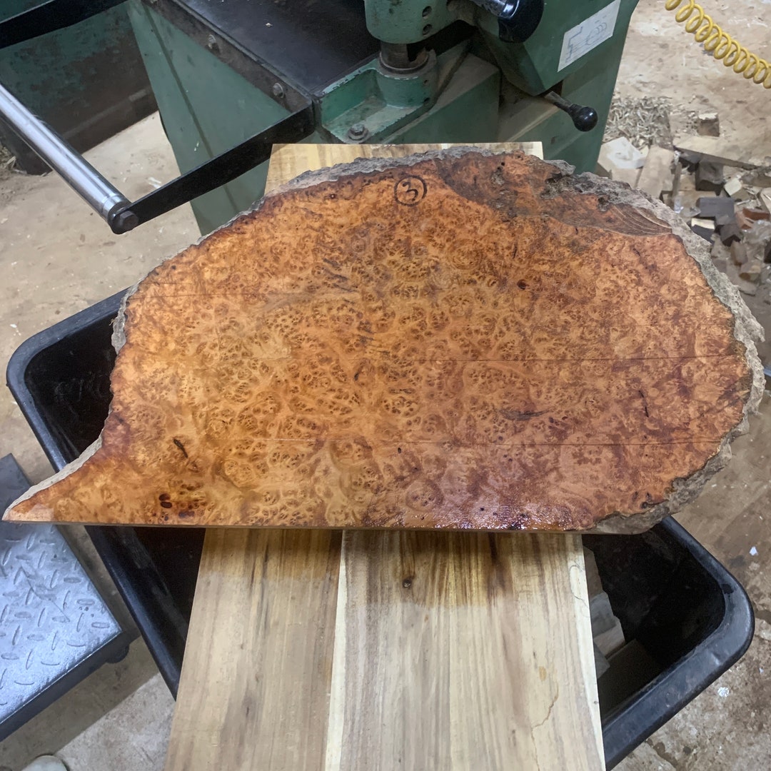 Golden Amboyna Burl Slab 3 and 4 | Wood Decorations | Cutting Board - Etsy