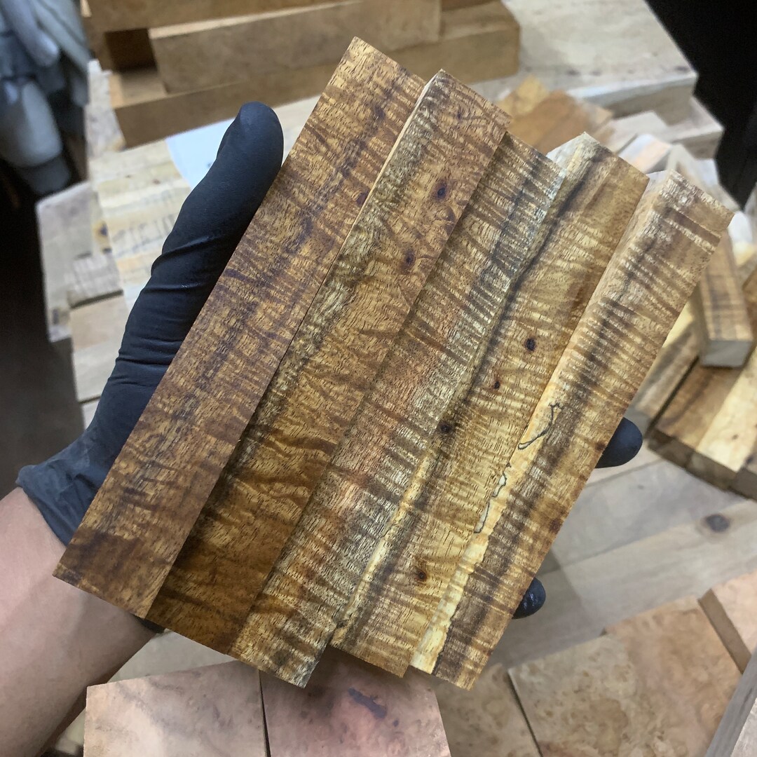 Curly Acacia Auriculiformis for Fountain Pen, Pen Blanks, Exotic Wood ...