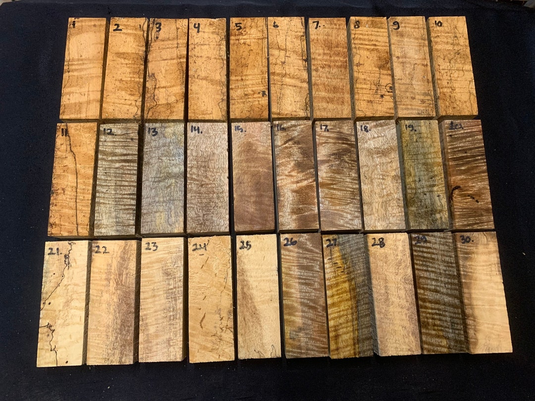 Curly Mango 1911 Grip Scales | Knive Scales | Pen Turning - Etsy
