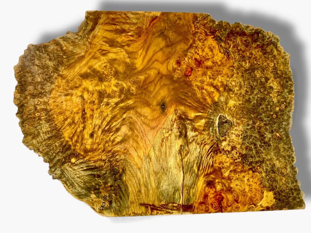 Amboyna Burl Live Edge Slab | Rare Exotic Wood With Organic Grain ...