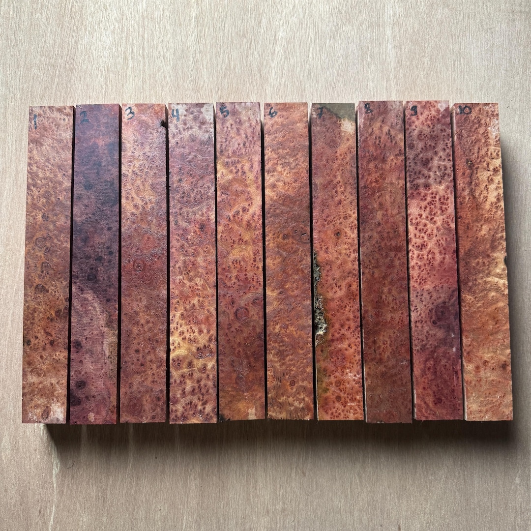 Camphor Burl for Cue Maker, Cue Blanks, With Small Eye and Purple ...
