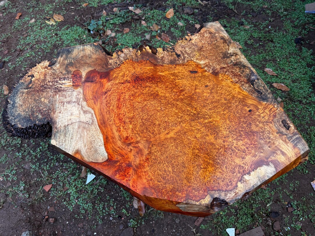 Amboyna Burl Slab | Unique Wood Cutting Board, Craft Supply - Etsy