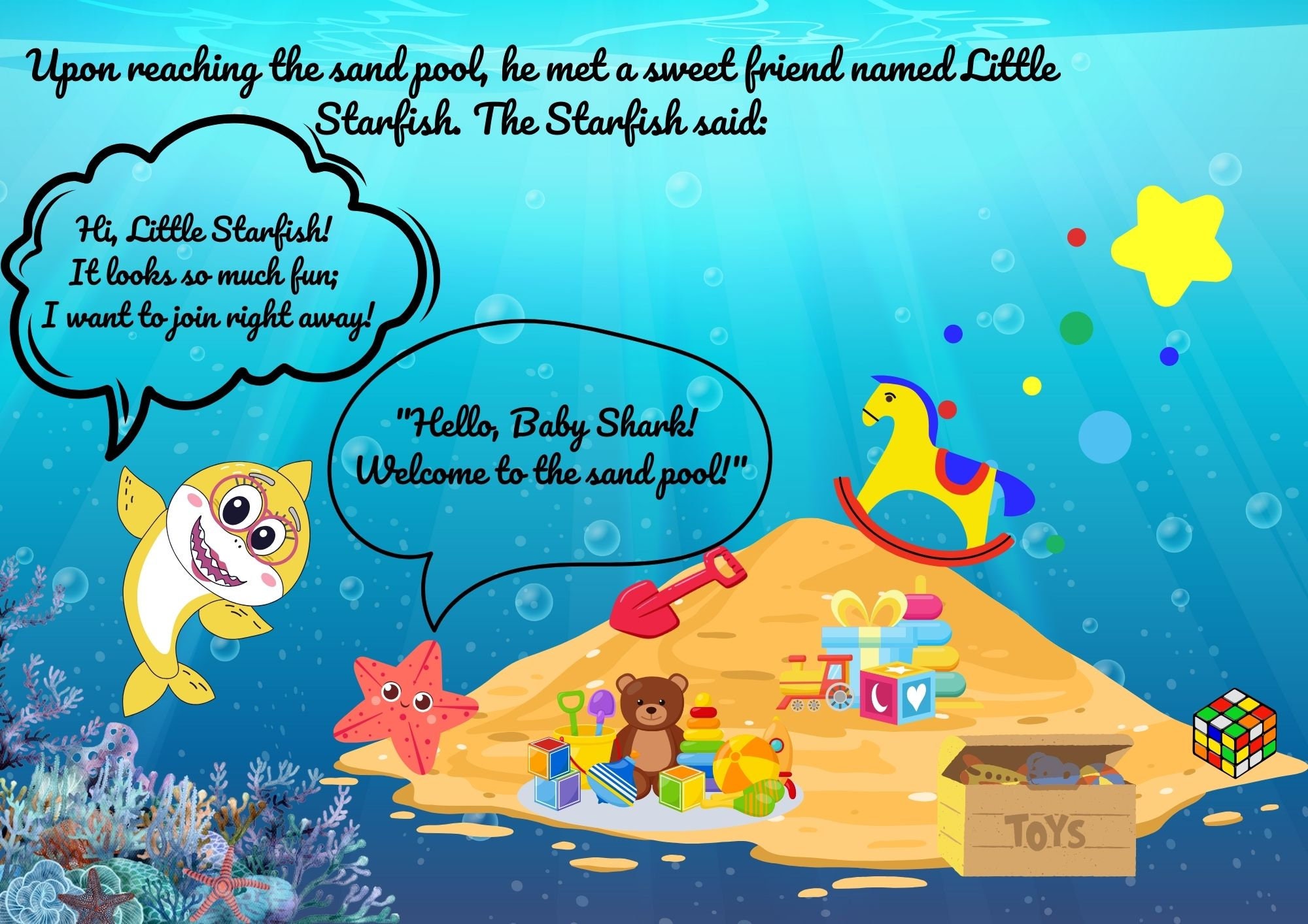 Baby Shark Story Books Shark Ebook Children's Juniors for Preschoolers ...