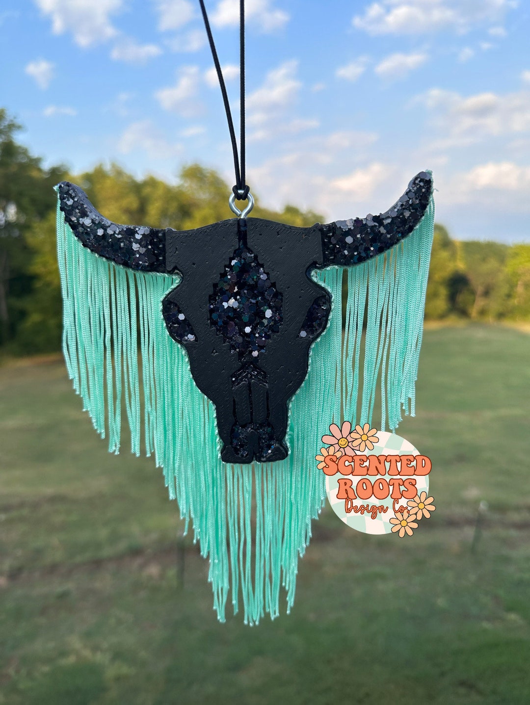 Aztec Bull Car Freshie | Western Car Freshie | Freshie | Bull Skull ...
