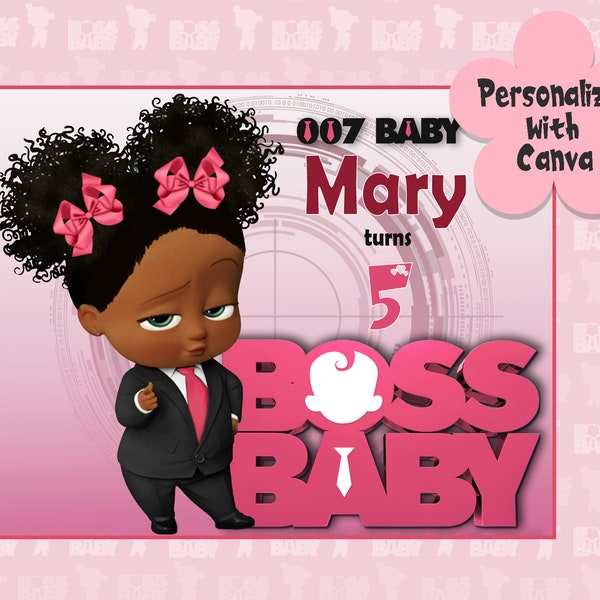Black Baby Boss Stickers - Etsy