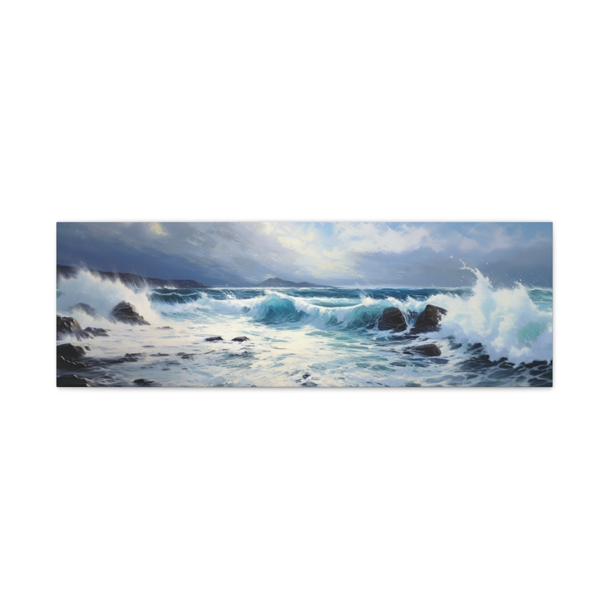 This Scottish Seascape Wall Art Canvas is Ideal to Bring the Sense of ...