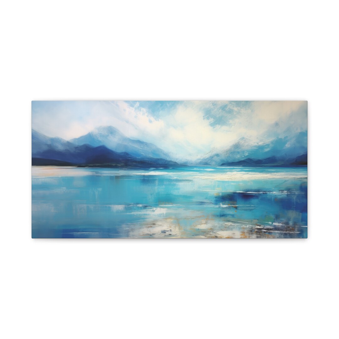 Scottish Seascape Wall Art Canvas. This Print of a Sea Loch Scene in ...
