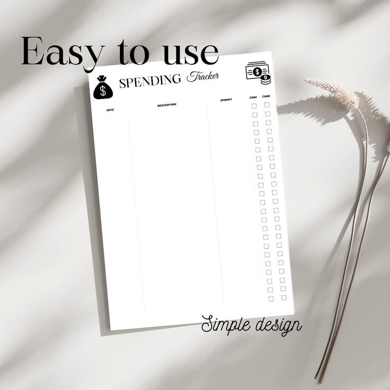 Ultimate Spending Tracker Printable Financial Tracking Sheet - Etsy