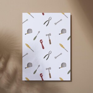 Handyman Tools Seamless Pattern, DIY Digital Paper, Workshop Print ...