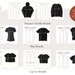 AS Colour 4062 Crop Tee Mockup Xs to Xl Sizing Chart Size Chart Crop ...