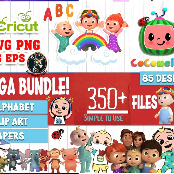 Cocomelon Font Svg - Etsy