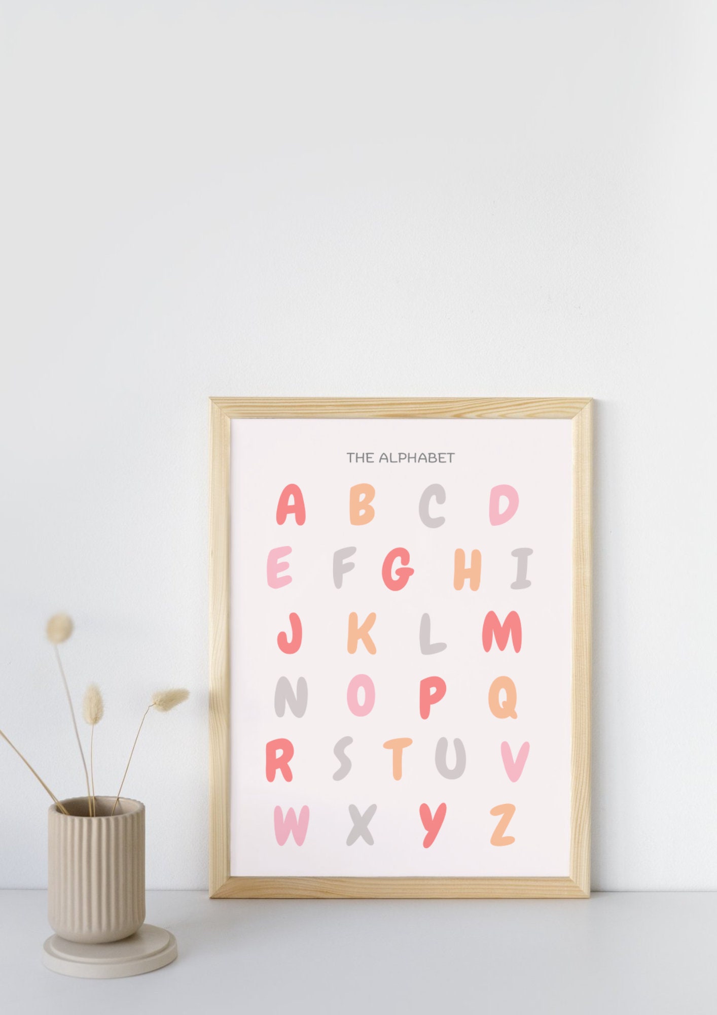 Alphabet Educational Material for Kids Kindergarten Colourful *size A4 ...