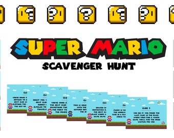 Scavenger Hunt Party Game List for Teens, Birthday Party, to Print at ...