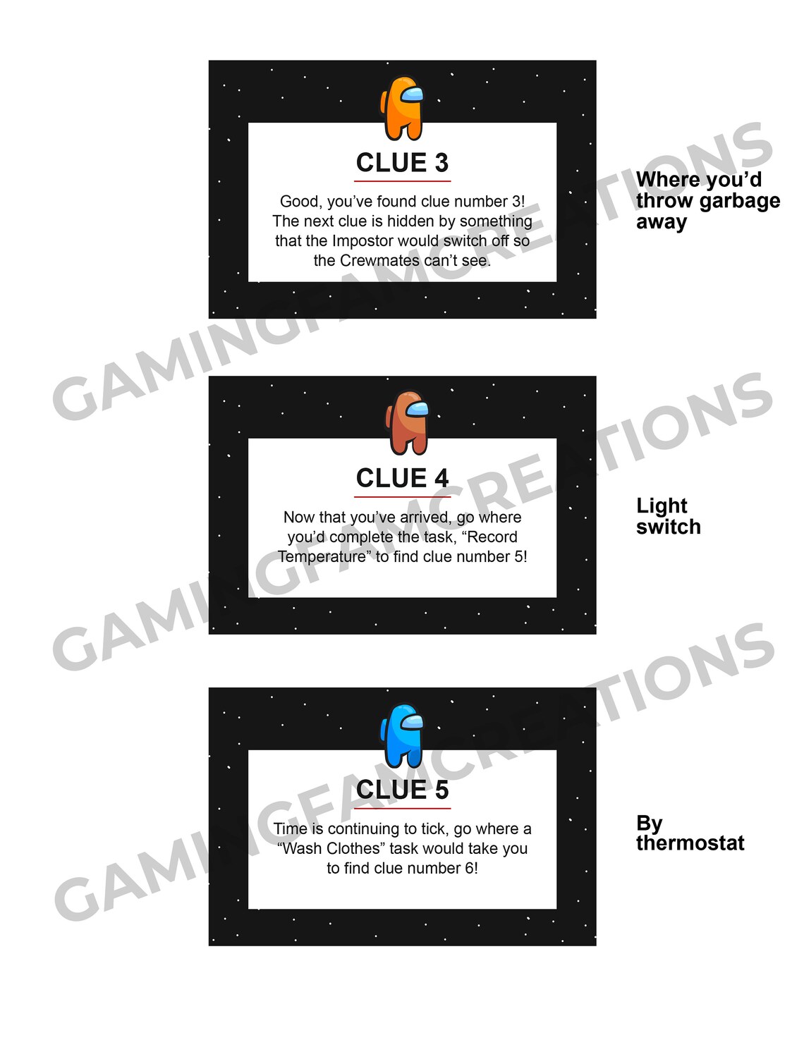Among Us Scavenger Hunt Printable - Etsy Canada