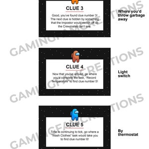 Among Us Scavenger Hunt Printable - Etsy Canada