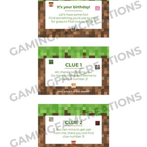 Minecraft Scavenger Hunt Printable - Etsy