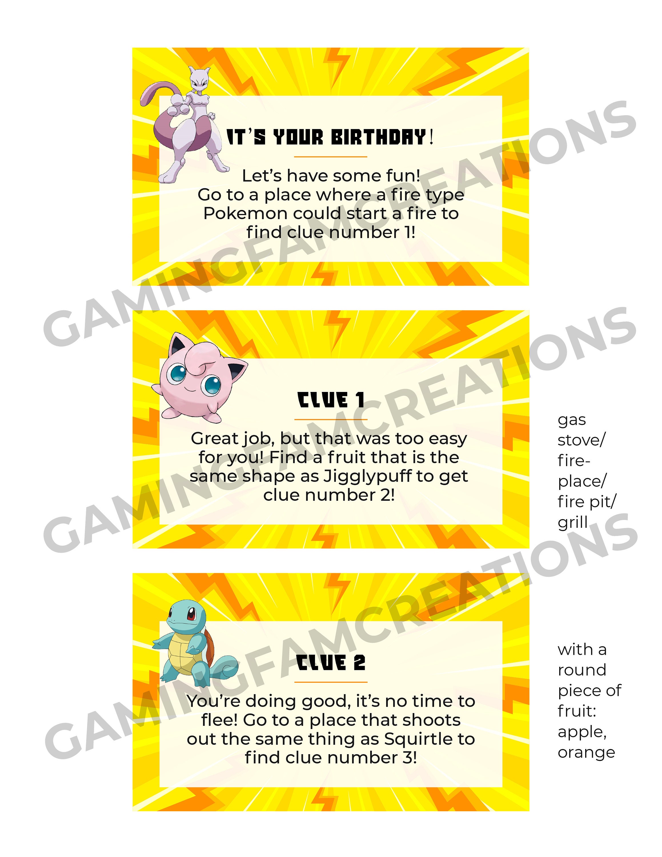Pokemon Scavenger Hunt | Instant Download - Etsy