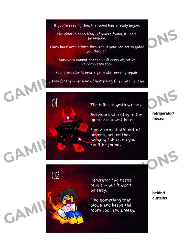 Roblox Forsaken-inspired Scavenger Hunt for Kids - Etsy UK