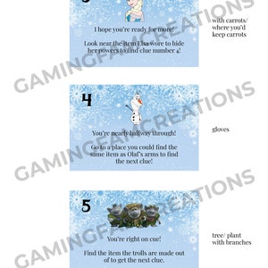Frozen Birthday Party | Printable Scavenger Hunt | Instant Download - Etsy