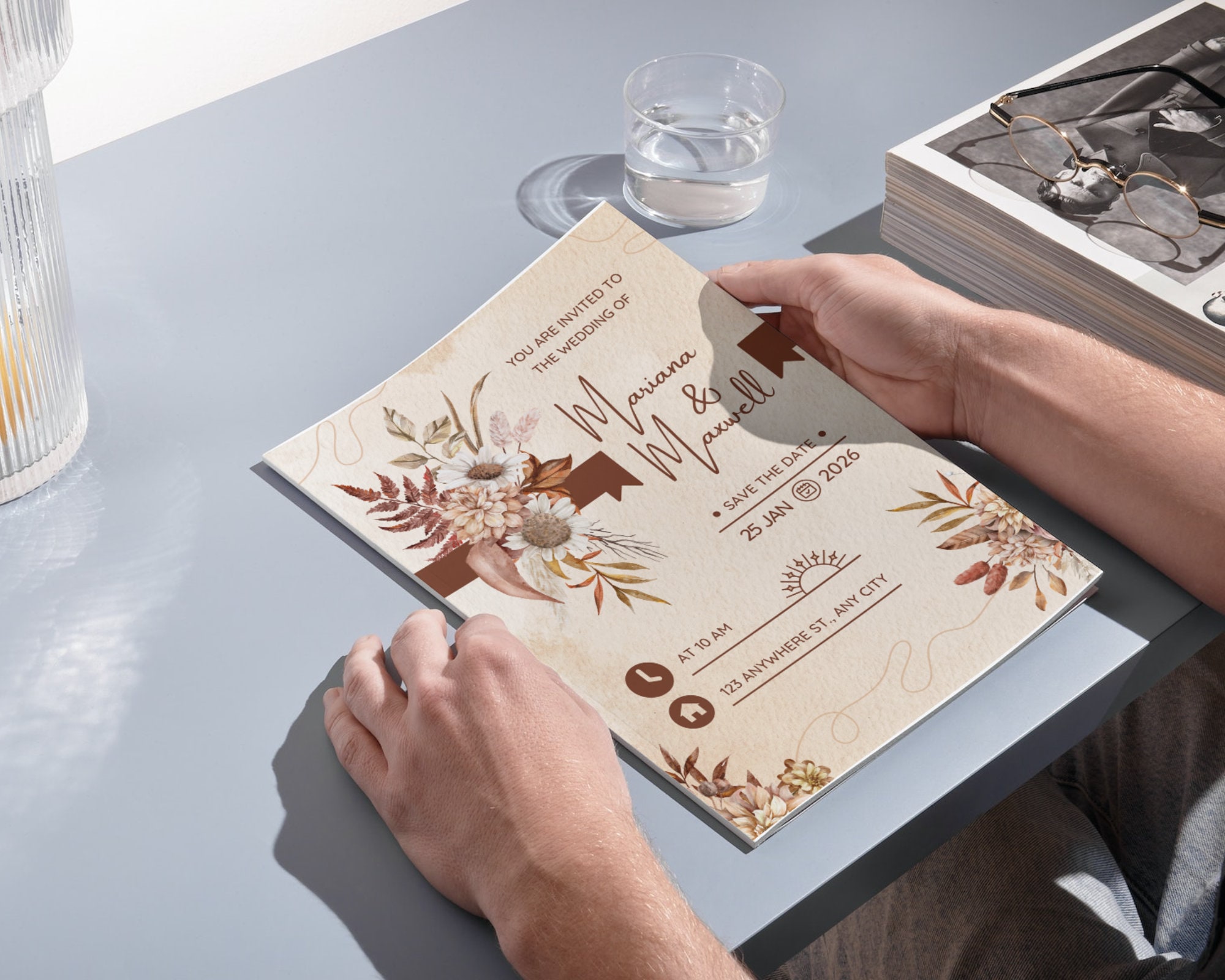 Wedding Invites Editable Wedding Invitations Wedding Invitation ...