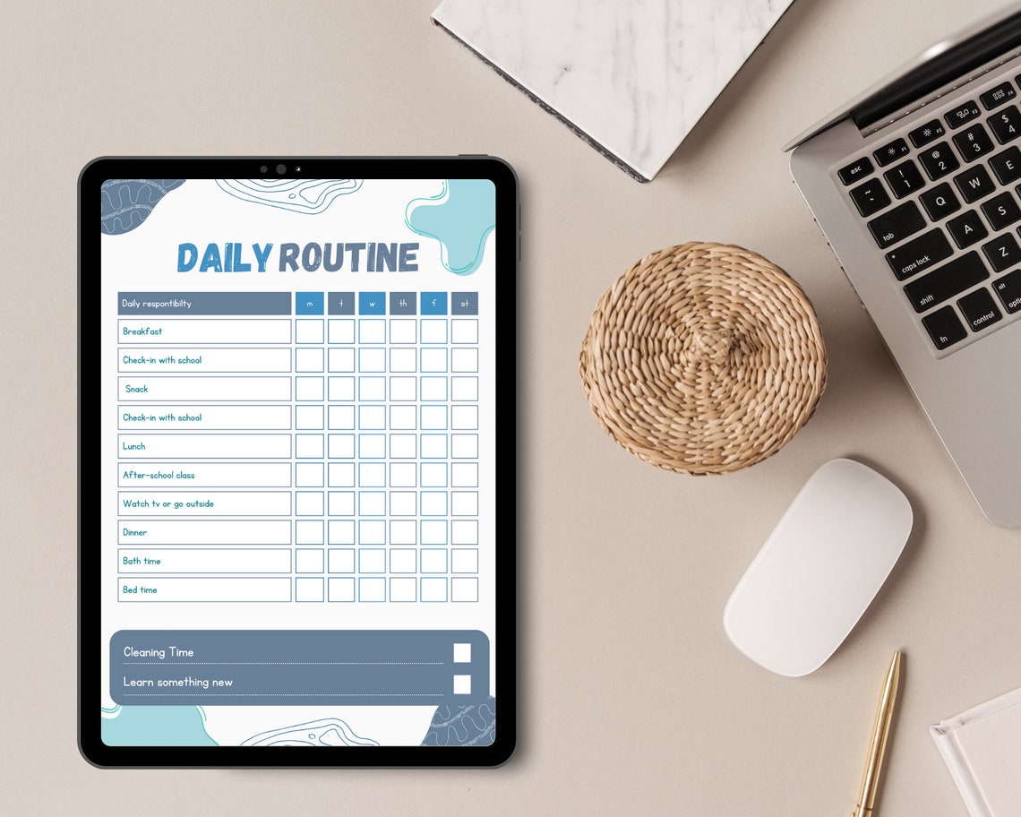 Daily Routine Tracker | Daily Planner | Plan Your Day | Productivity ...