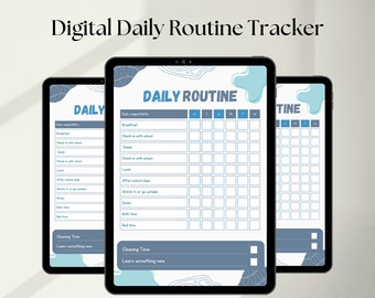 Customizable Daily Routine Planner (printable) - Etsy