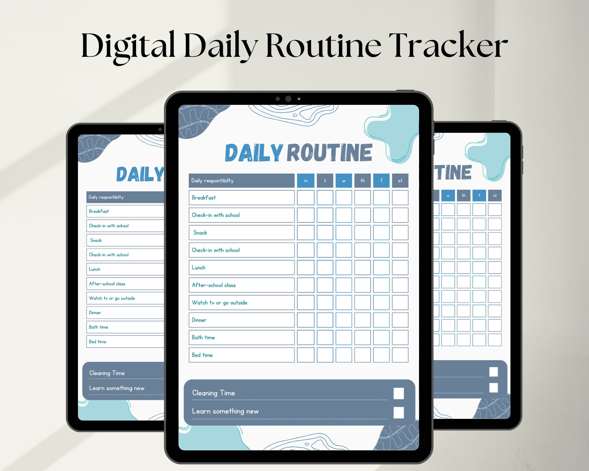 Daily Routine Tracker | Daily Planner | Plan Your Day | Productivity ...