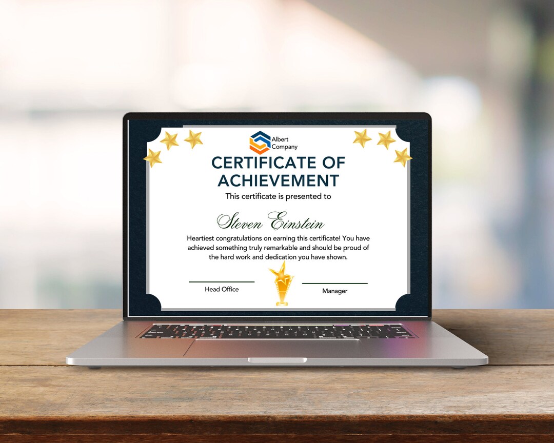 Editable Certificate of Accomplishment: Masterful Achievements ...