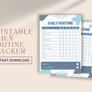 Daily Routine Tracker | Daily Planner | Plan Your Day | Productivity ...