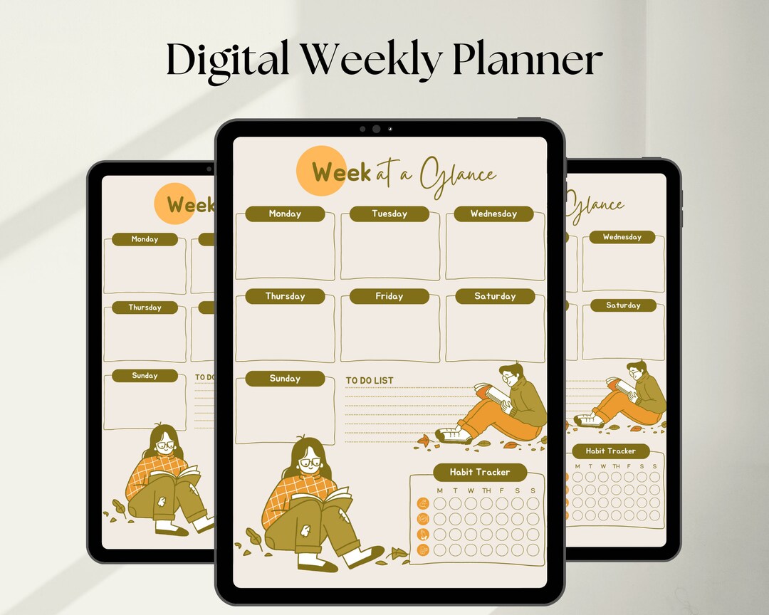 Weekly Planner | Weekly Tracker | Plan My Week | Productivity ...