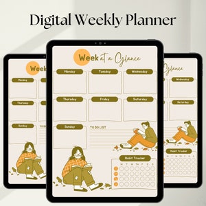 Weekly Planner | Weekly Tracker | Plan My Week | Productivity ...