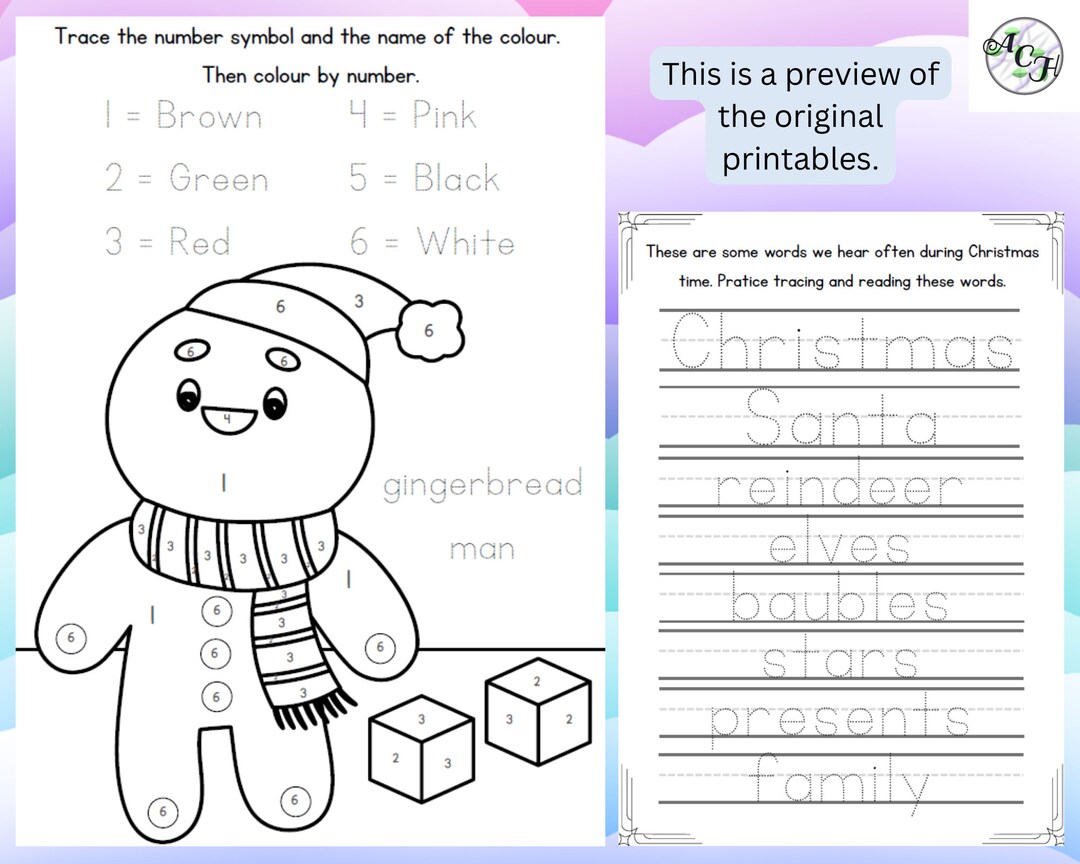 Christmas Activity Packs for Kids Pack 1 A4 - Etsy