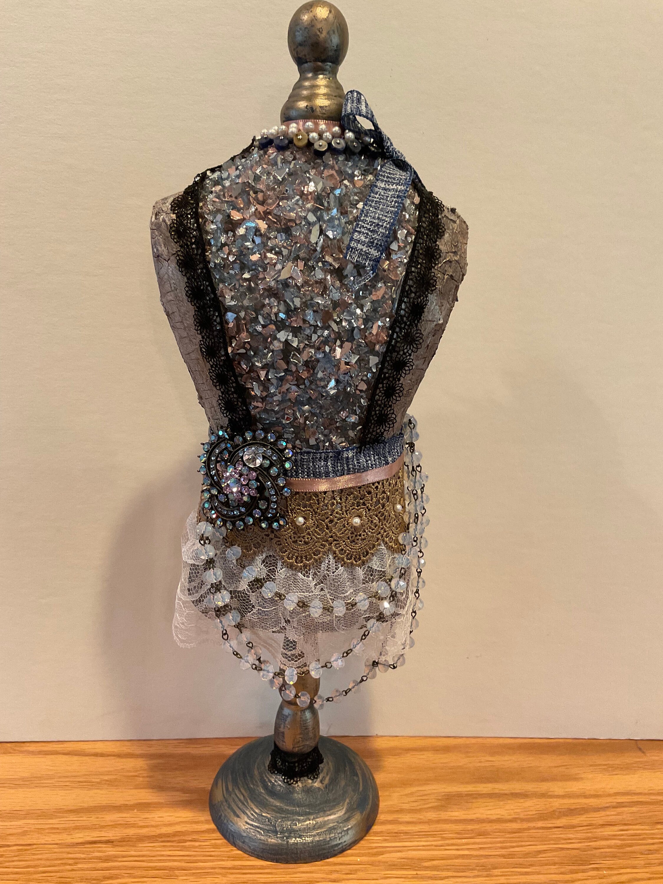 Vintage Glam Jewelry Dress Form - Etsy