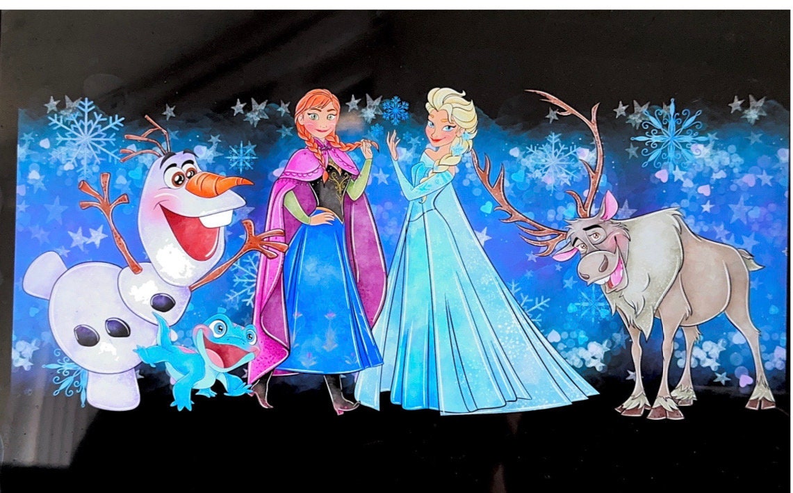 Princess Elsa Frozen Frosted Designed 16oz Libby Cups, Frozen Movie ...