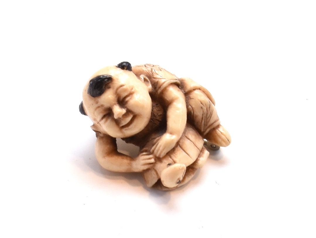 Vintage Ralph Massey Raven Studios Resin Jurojin Pin Brooch - Etsy