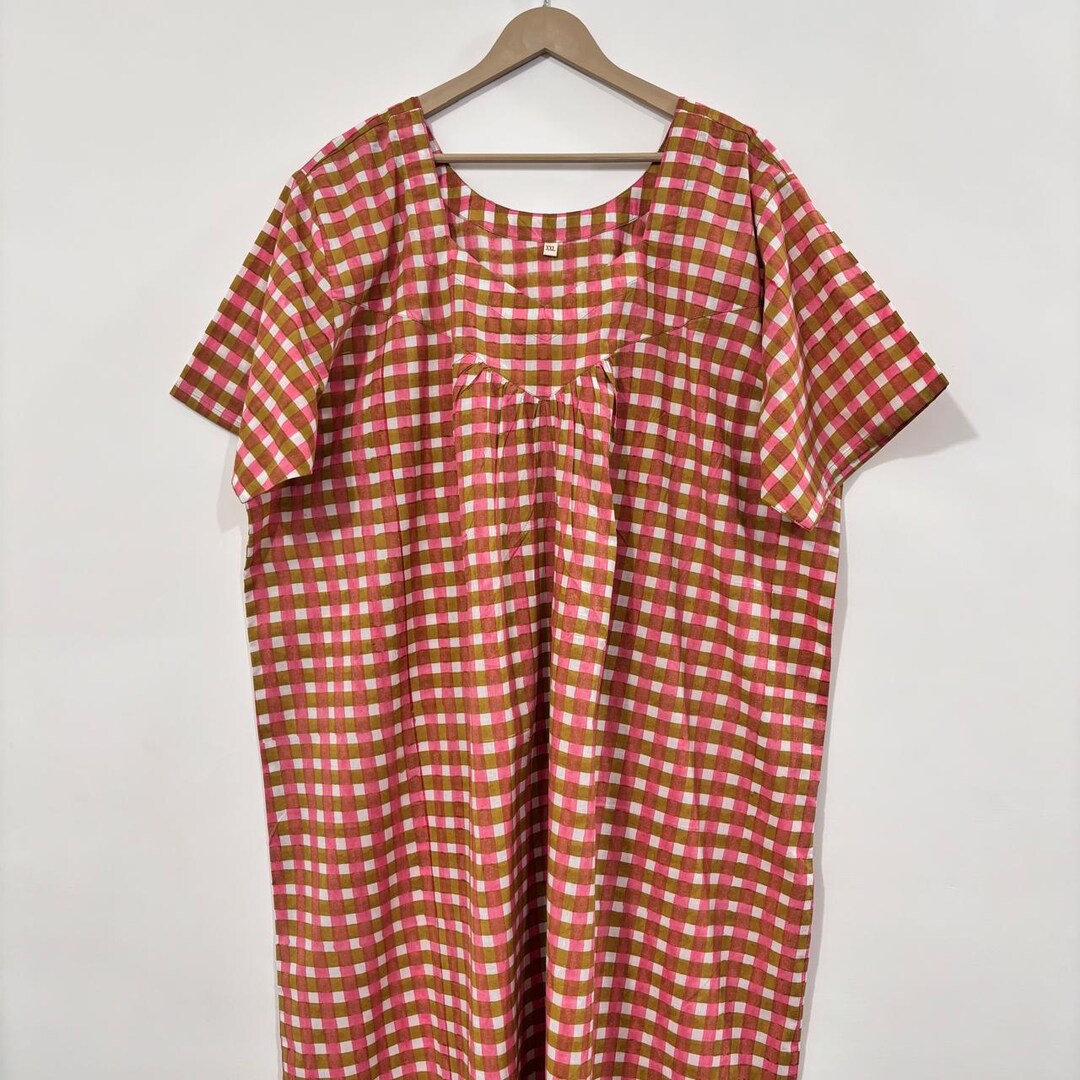 Hand Block Print Cotton Slip Dress: Floral Loungewear Nightie - Etsy