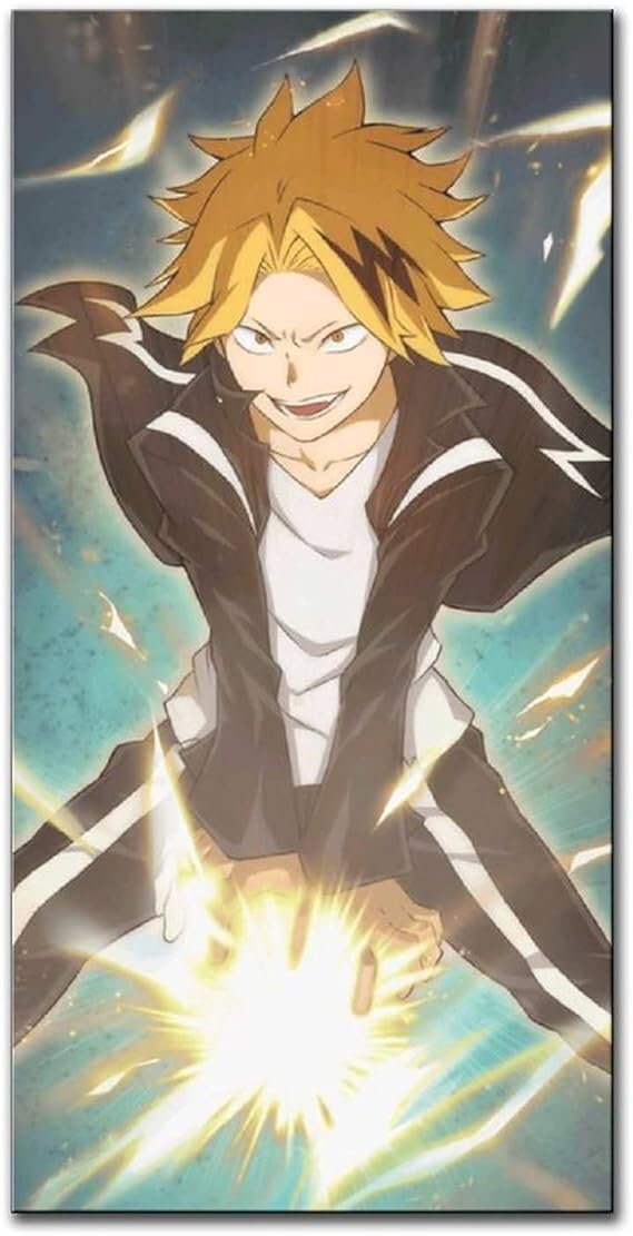 Anime Poster My Hero Academia MHA Denki Poster Custom Canvas - Etsy