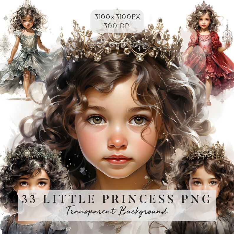 33 Little Princess Clipart Transparent Background, Princess PNG, Little ...