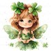St. Patrick's Day Fairy Clipart: Shamrock PNG Designs (digital Download ...