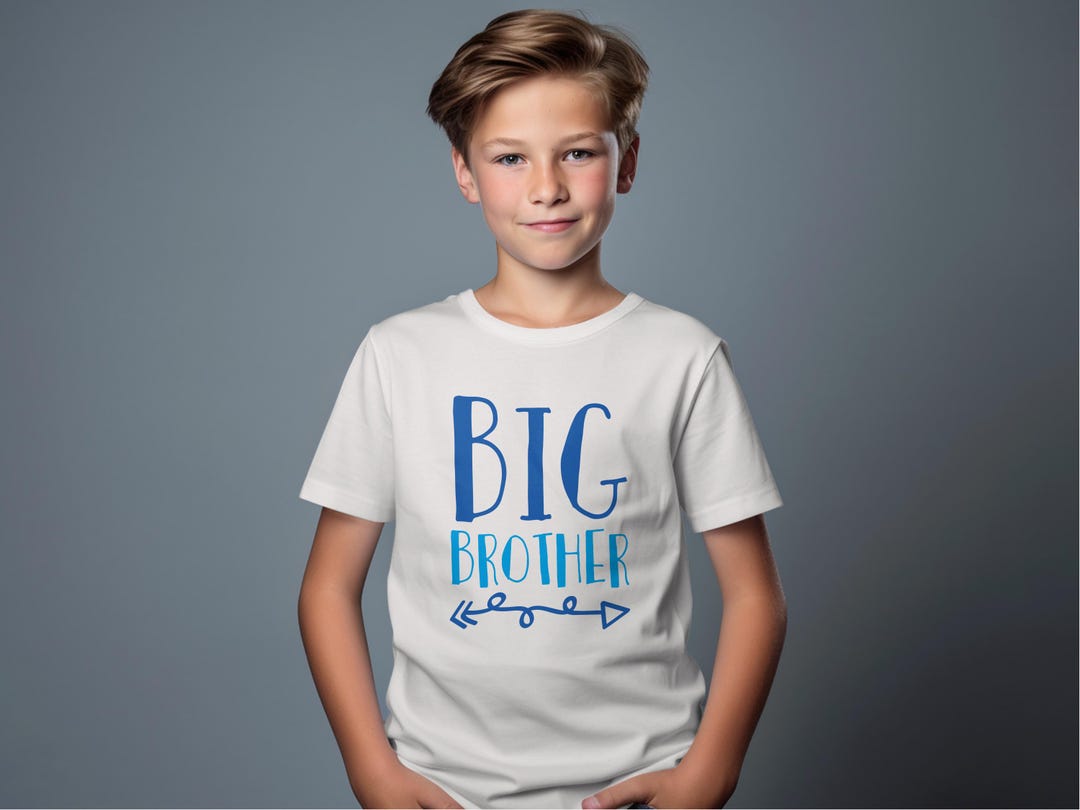 Big Brother Digital Print Baby Announcement Wall Art Print Nursery ...