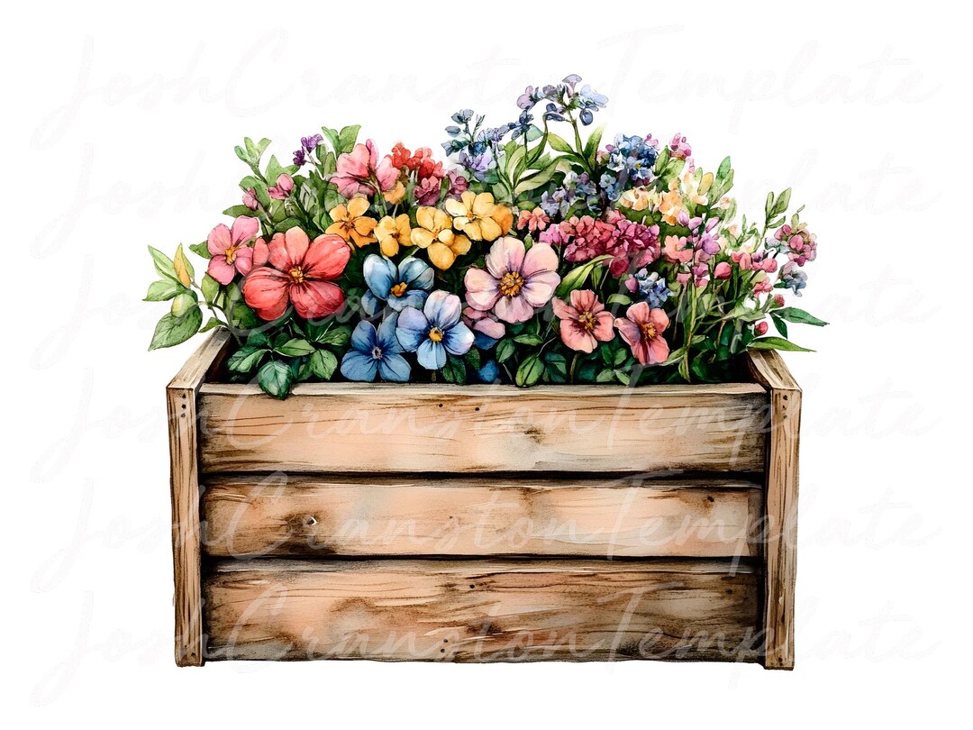 12 Spring Floral Clipart, Digital Flowers Clipart, Watercolor Floral ...