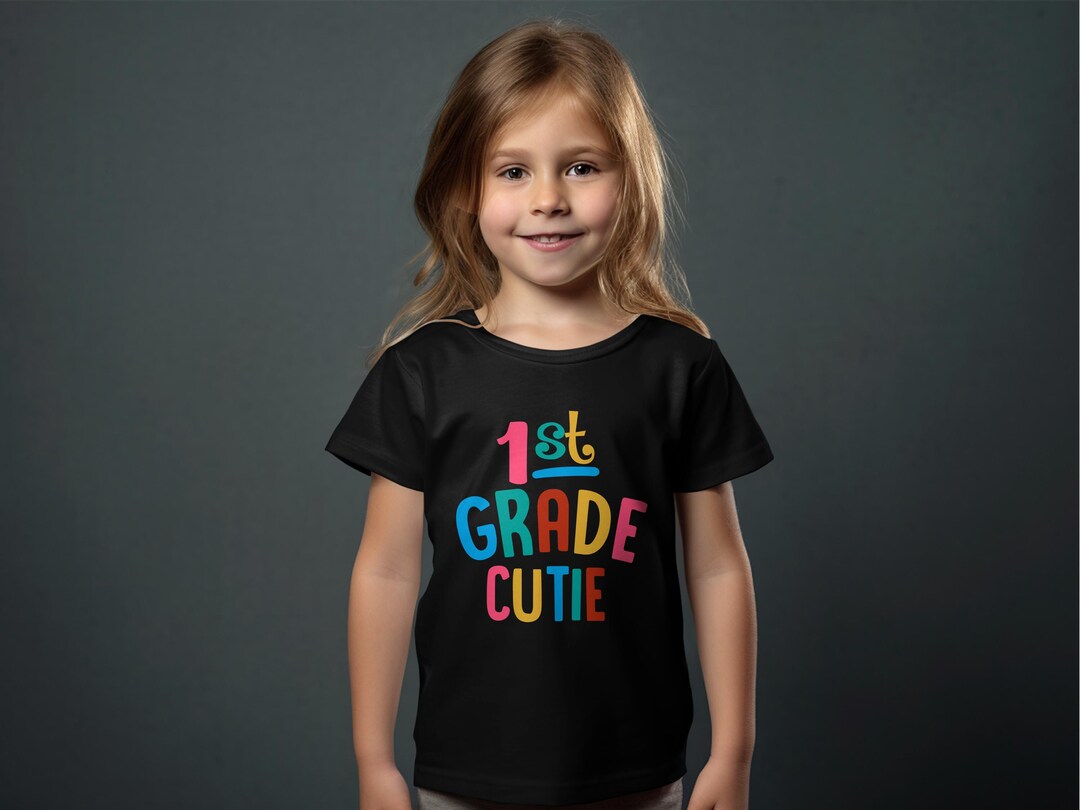 1st Grade Cutie Digital Design, Back to School Svg, First Grade Cutie ...