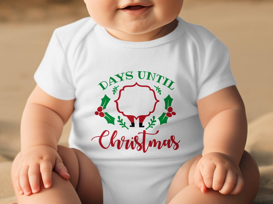 Christmas Countdown Printable, Days Until Christmas Digital Sign ...