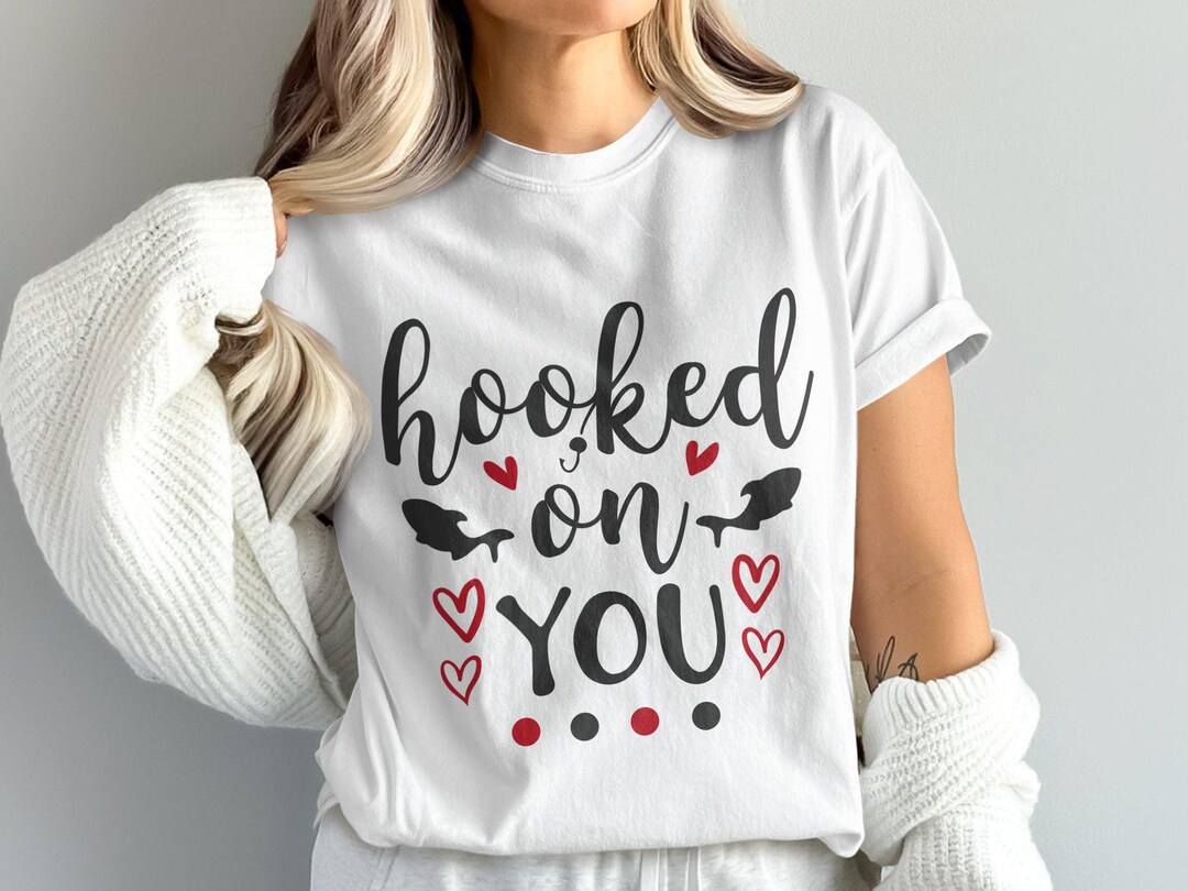 Hooked on You Digital Download, Valentine Wall Art, Love Printable ...
