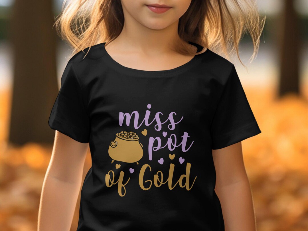 St. Patrick's Day Miss Pot of Gold Digital Design, St. Patty's Day ...