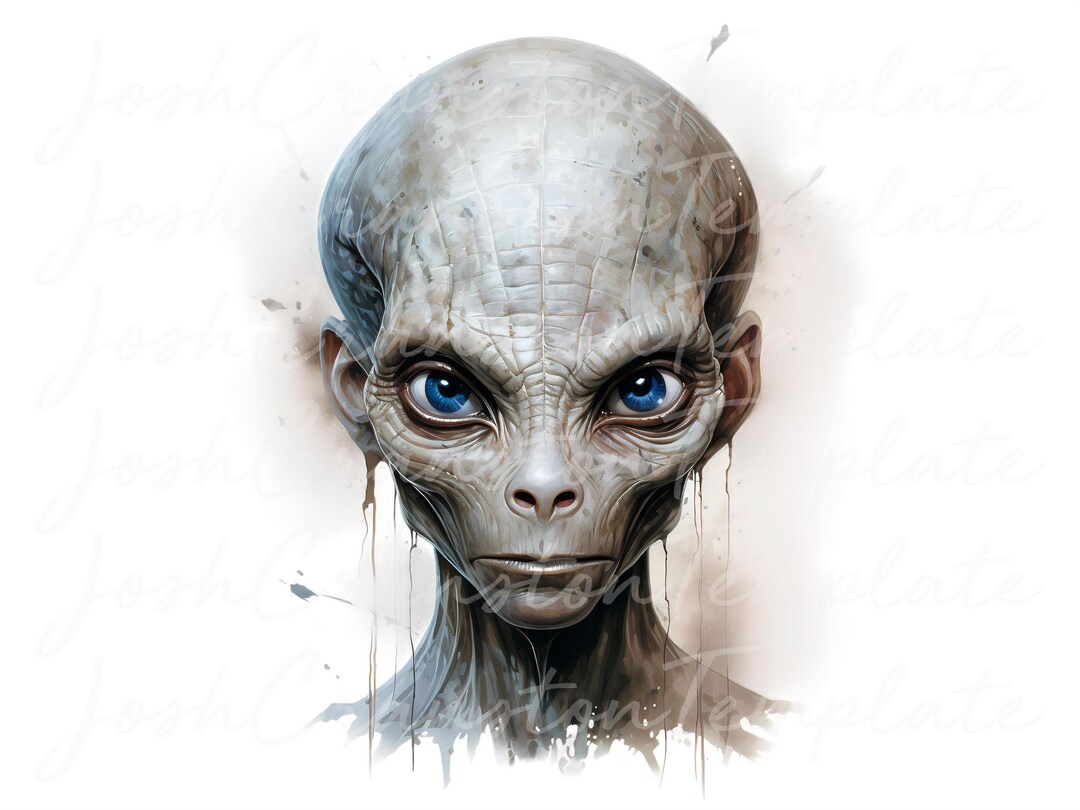 20 Alien Wall Art Digital Print, Sci-fi Alien Head Artwork ...