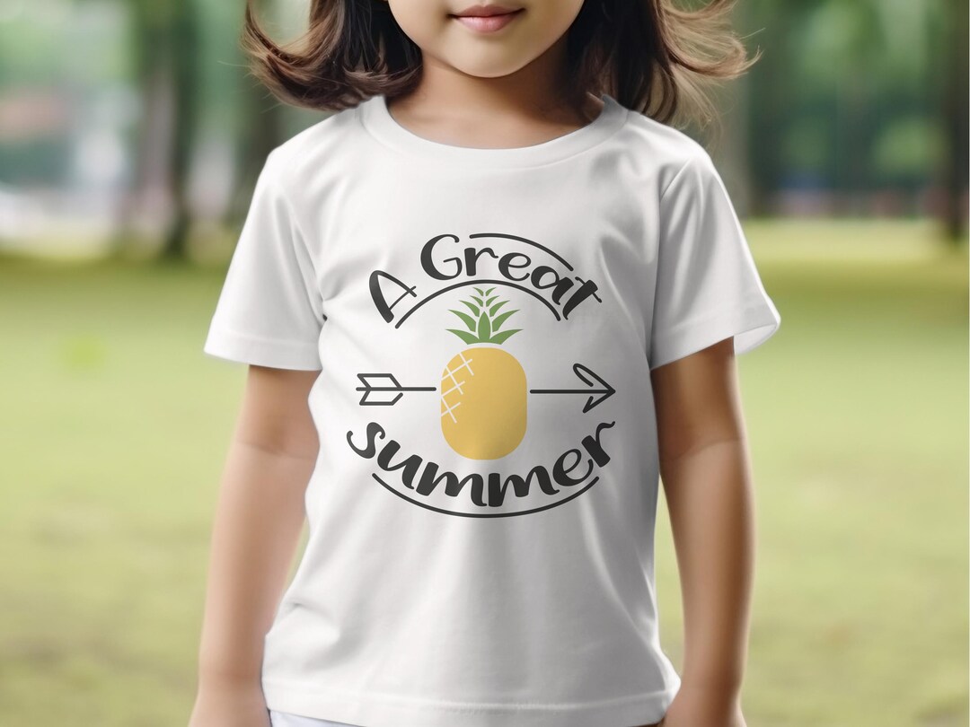 Summer Themed Digital Design, Pineapple Summer Digital Art, Tropical ...
