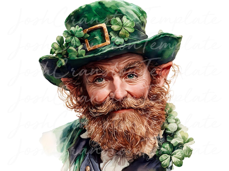 12 St. Patrick's Day Leprechaun Art, Irish Folklore Illustration ...
