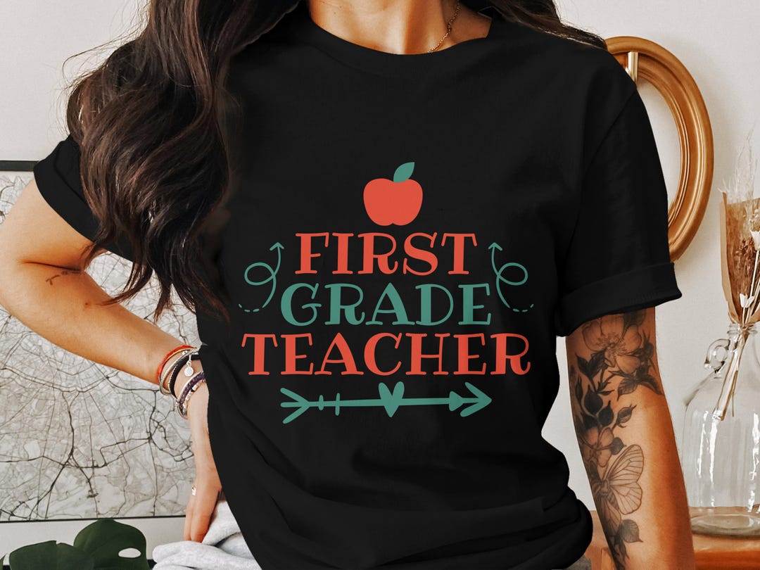 First Grade Teacher Printable Art, Teacher Appreciation Digital ...